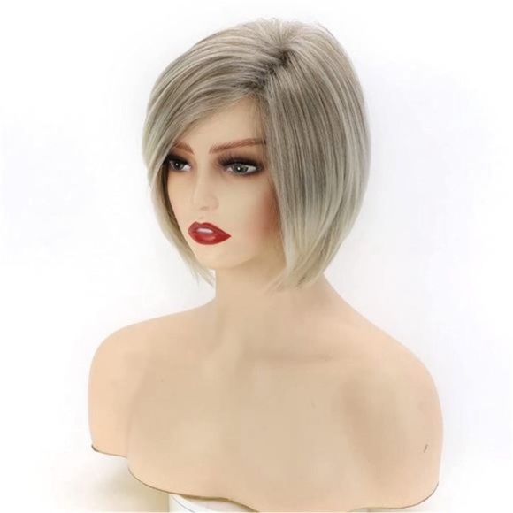 Hair | Short Blonde Pixie Bob Wigs Layered Mixed Blonde Synthetic Wig ...
